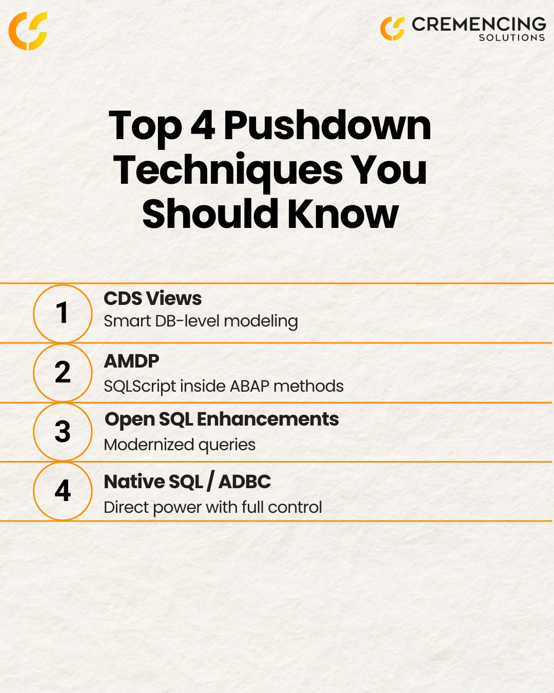 Code Pushdown in SAP HANA │ ABAP Developer Guide